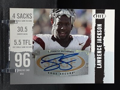 LAWRENCE JACKSON 2008 SAGE HIT ROOKIE SEAHAWKS USC TROJANS | eBay