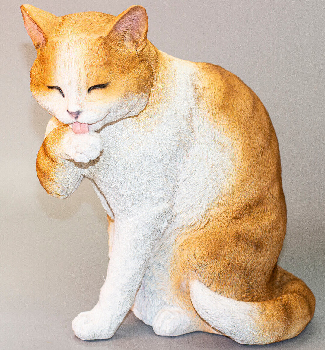 Orange Tabby Cat Cremation Urn Ashes Holder Memorial Sculpture Pet ...