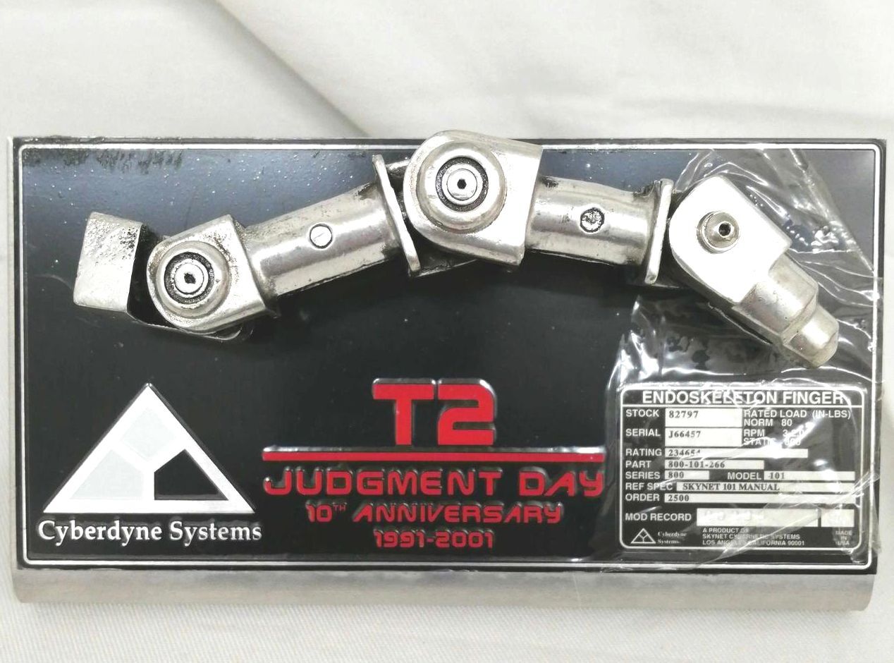 Terminator 2 ENDOSKELETON Finger Limited Edition 1/1 Prop Replica w/Box ...