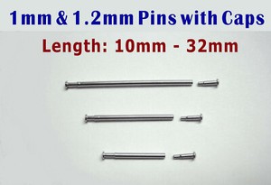 Watch Pins with friction-fit caps rivets, Clasp Friction pins, 1st ...