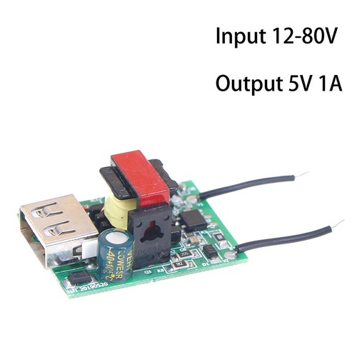 DC-DC Step Down Module 12V 24V 36V 48V 72V to 5V 1A USB Isolated Power ...