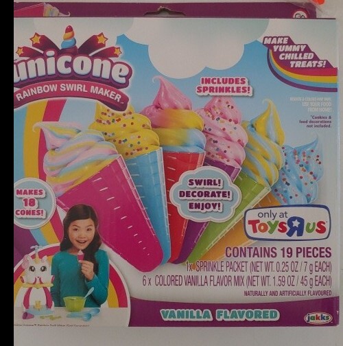 Unicone Ice Cream Cone Rainbow Swirl Maker 18 Refill Pack Toys R Us ...