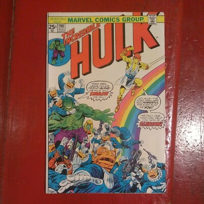 INCREDIBLE HULK #190 (Marvel 1975) 1st Glorian~Herb Trimpe~Severin ...
