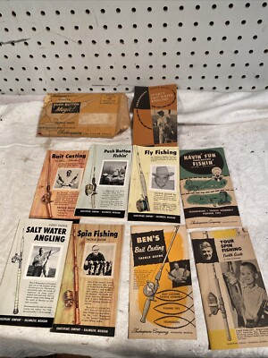 Shakespeare Booklets Push Button Magic Fishing Reels Rods Line Prices ...
