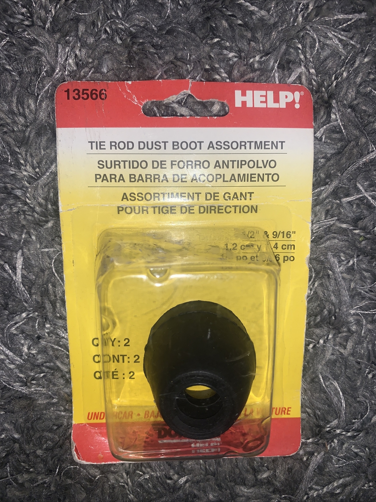 NEW DORMAN HELP! UNIVERSAL STEERING TIE ROD END DUST BOOTS 1/2" and 9/ ...