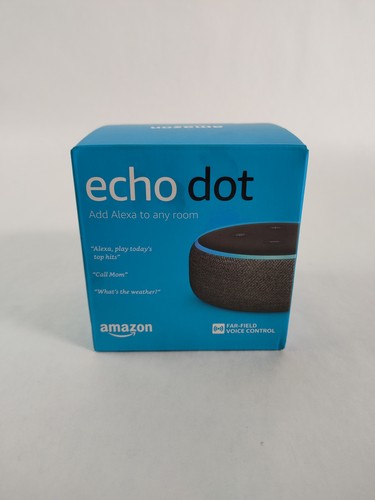 New Amazon Echo Dot (3rd Generation) Charcoal | eBay UK