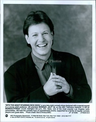 1990 Photo Rick Dees Comedy Show Celebrity Actor Abc Tv Personality Man ...