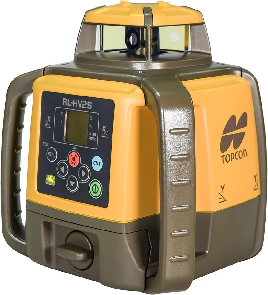 Topcon RL-HV2S Dual Slope Laser 1051612-21 w/Case, Detector and Clamp ...