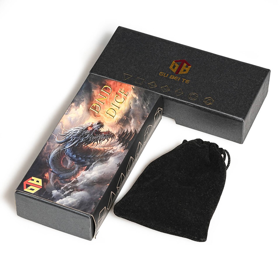 Poly DND Dice Set Resin 7pcs D4-D20 Dungeons and Dragons D&D RPG White ...