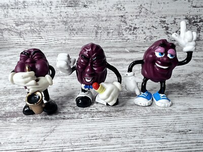 VINTAGE CALIFORNIA RASIN FIGURES 1988-SET OF 3 TOY COLLECTABLES | eBay