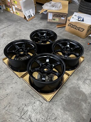 Rays Gram Lights 57DR 18x9.5 +22 5x114.3 SEMI-GLOSS BLACK FOR EVO X | eBay