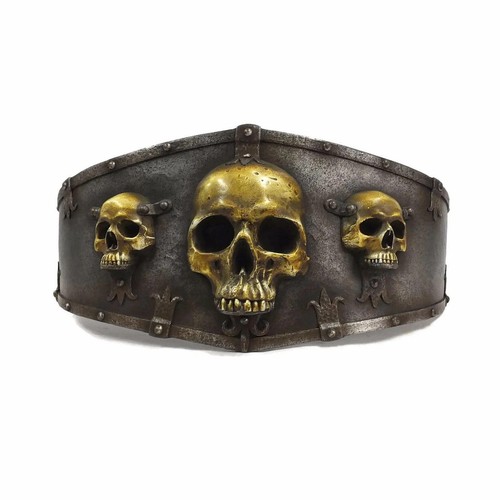 Medieval Cosplay Larp Steel Belt Armor Ominous Armour Skull Belt ...