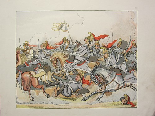 1880 MILITARY COMIC PRINT ~ SHAKESPEARE QUOTE CAVALRY ARMY OFFICERS ...