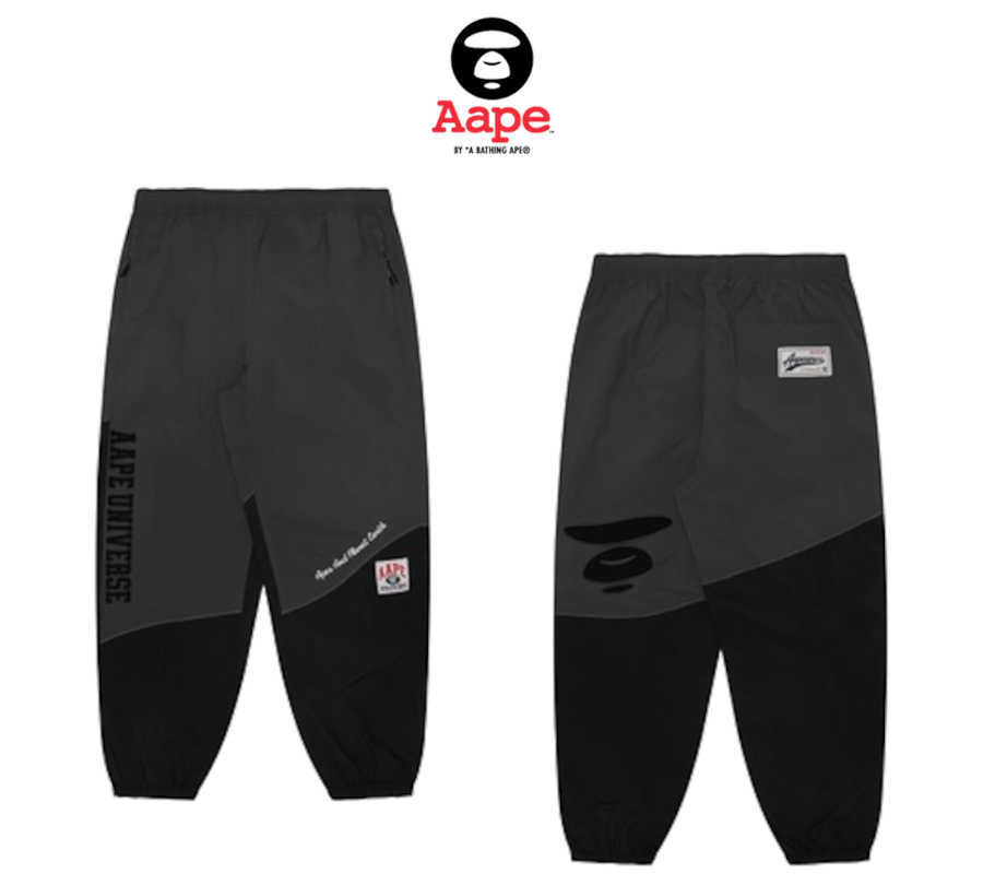 Aape By A Bathing Ape Men's Nylon Track Pants 2024 SS Model ...