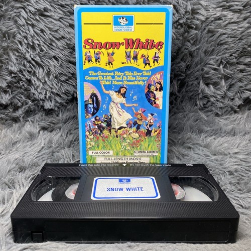 Snow White VHS Tape 1987 Interglobal Home Video Classic Fairy Tale ...
