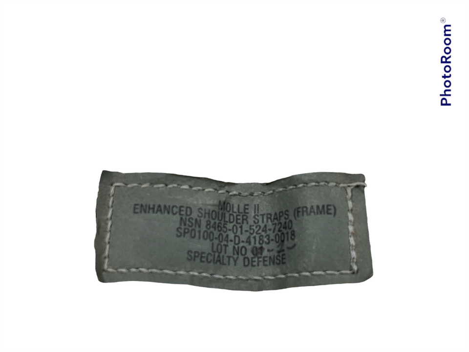 US MILITARY MOLLE II ENHANCED SHOULDER STRAPS ACU RIFLEMAN CAMPING ...