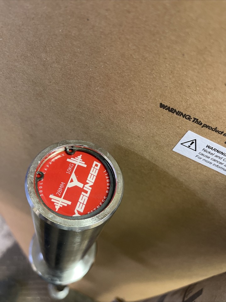 YESUNEED 22LB Olympic Barbell Curl Bar EZ Bar Training Bar Threaded 48 ...