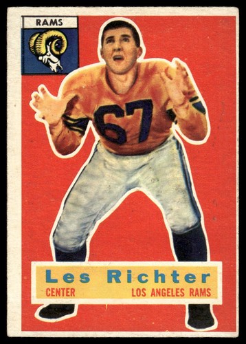 1956 Topps Les Richter Los Angeles Rams #30 | eBay