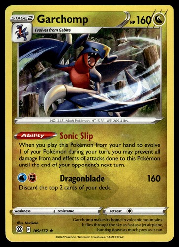 Garchomp Holo 109/172 SWSH09: Brilliant Stars Pokemon | eBay