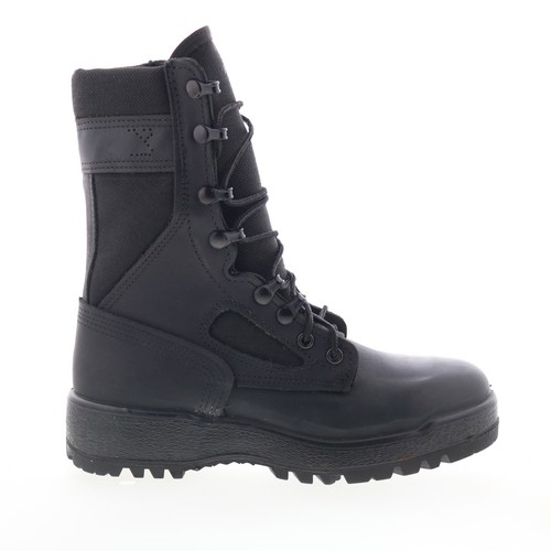 McRae Israeli Combat Boot Made In USA 89IB Mens Black Leather Tactical ...