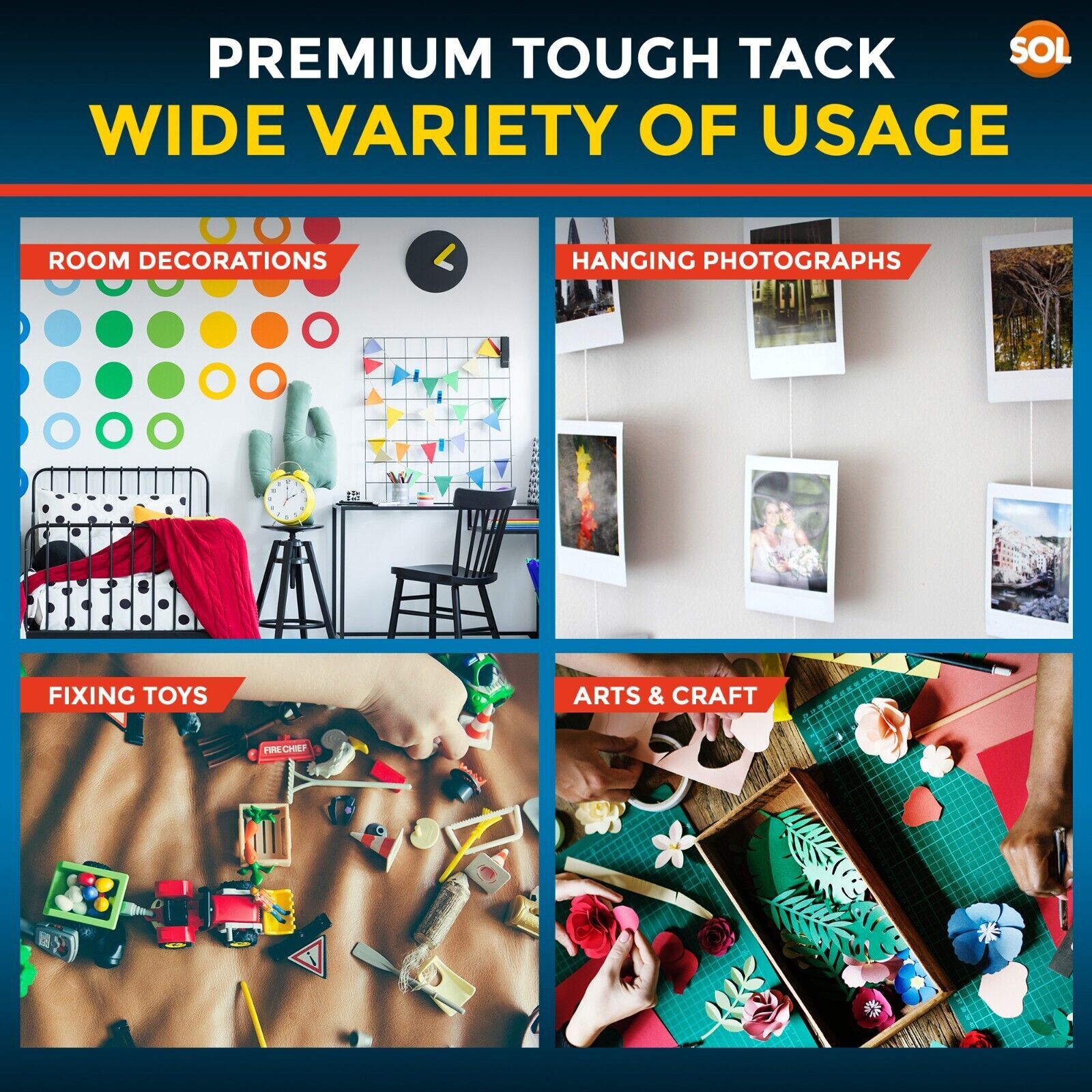 White Tack Tac 150g | Super Tough Reusable Handy Size Sticky Adhesive ...