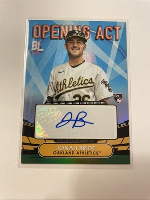 2023 Topps Big League - Opening Act Autographs #OAA-MAC Jonah Bride | eBay