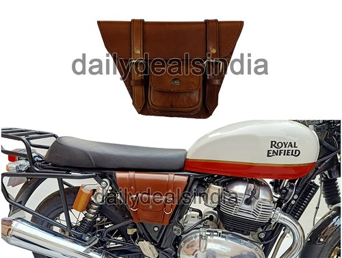 Fit For Royal Enfield Interceptor 650 Genuine Leather Side Panel Bag ...
