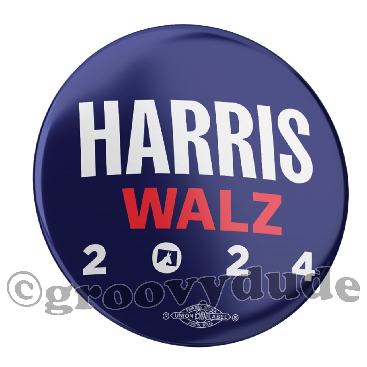 Kamala Harris - Tim Walz Colorado Official 2024 - Donkey Logo Pin ...