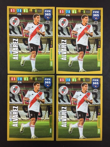 Julian Alvarez Rookie 4 Card Adrenalyn Panini Fifa 365 2020 Wonder Kid ...