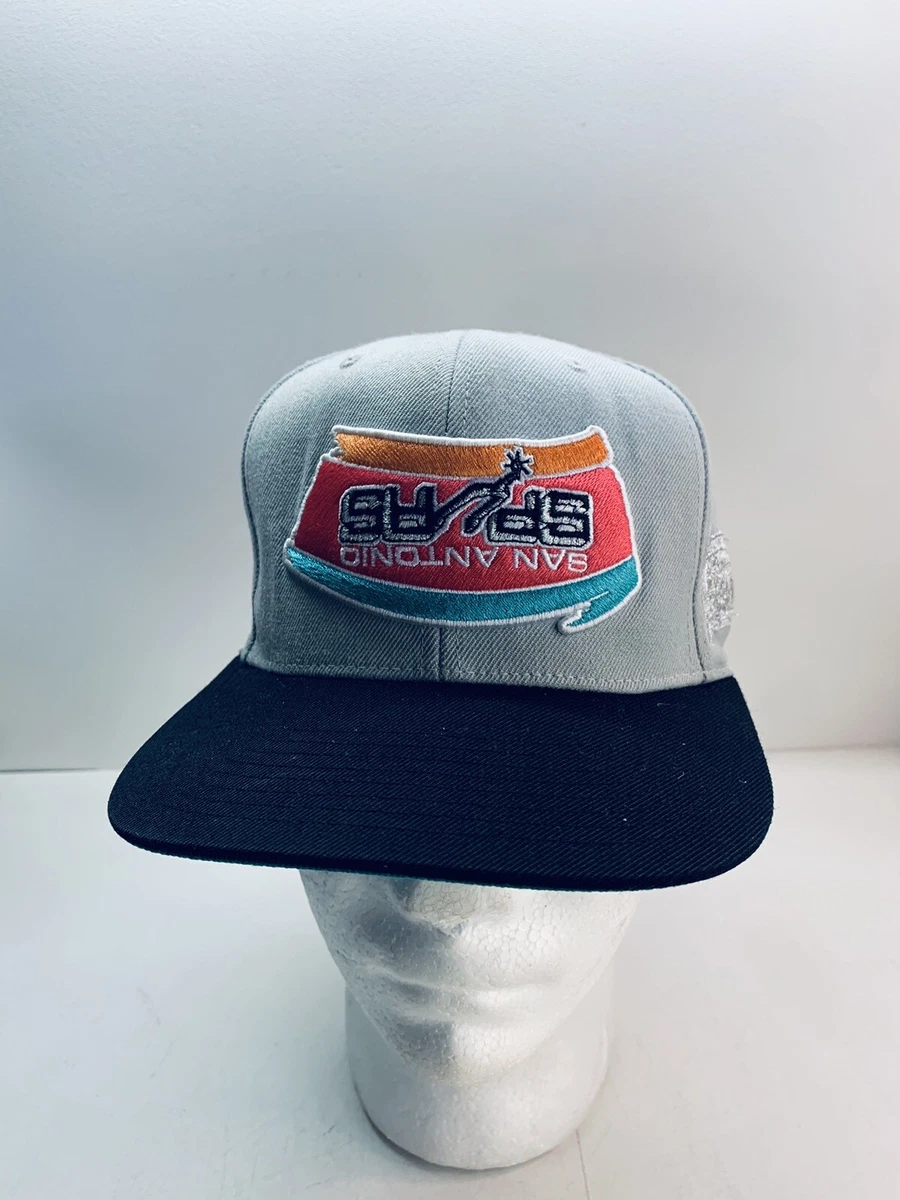 San Antonio Spurs NBA Snapback HWC Hat Mitchell & Ness Teal Pink ...