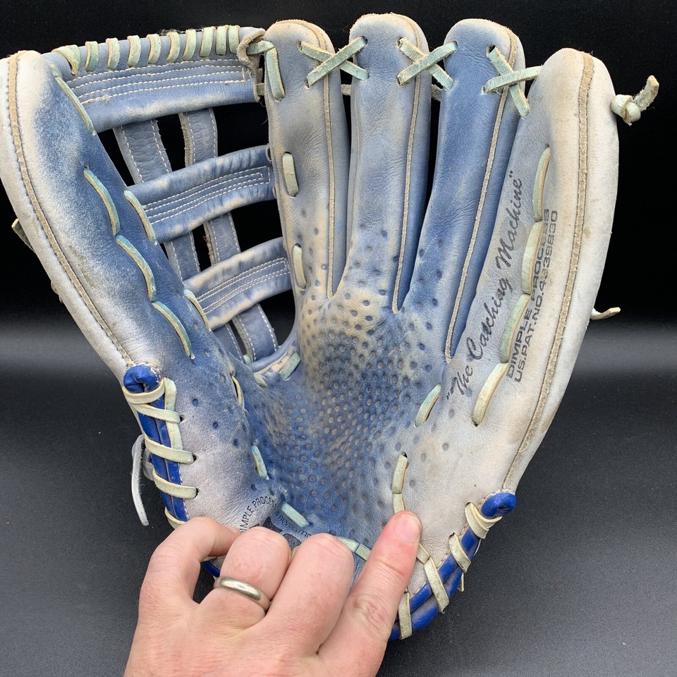 SSK Sasaki Sports RHT Glove DPG-600 Blue The Catching Machine Dimple ...