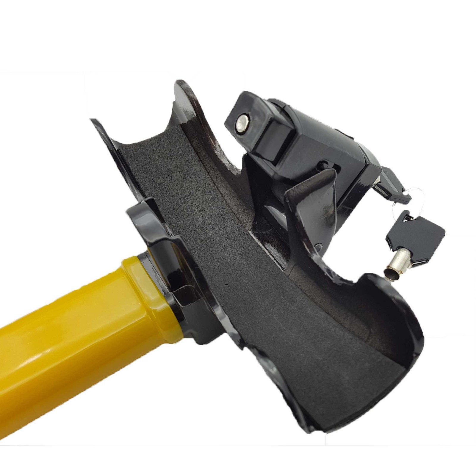 Universal Heavy Duty Steering Wheel Lock Anti Theft Rotary Security ...