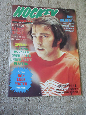 1975 Hockey Pictorial Magazine Danny Grant Detroit Red Wings Rod ...