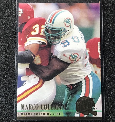 1994 Fleer Ultra Marco Coleman #175 Miami Dolphins | eBay