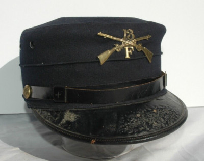 M1895 US Army forage cap, 13th infantry, F company, Spanish American ...