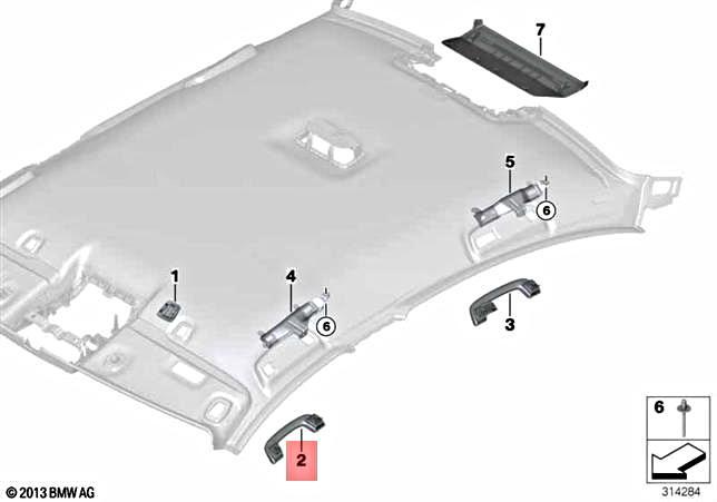 Genuine BMW Hybrid X5 F10 F15 F18 518d 520d ed Grab Handle Front ...