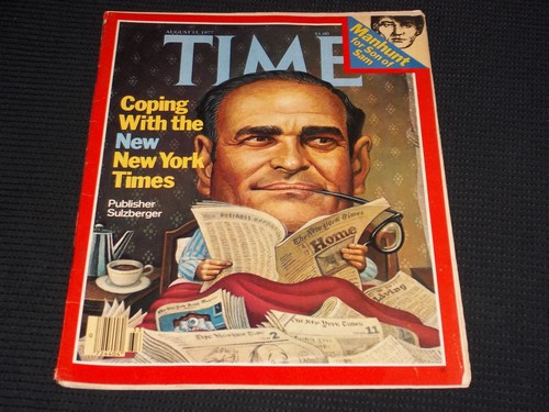 1977 AUGUST 15 TIME MAGAZINE - PUBLISHER SULZBERGER FRONT COVER - L ...