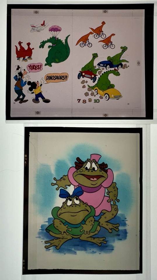 14 Vintage Disney Character Printing Animation Film Cel Transparency ...