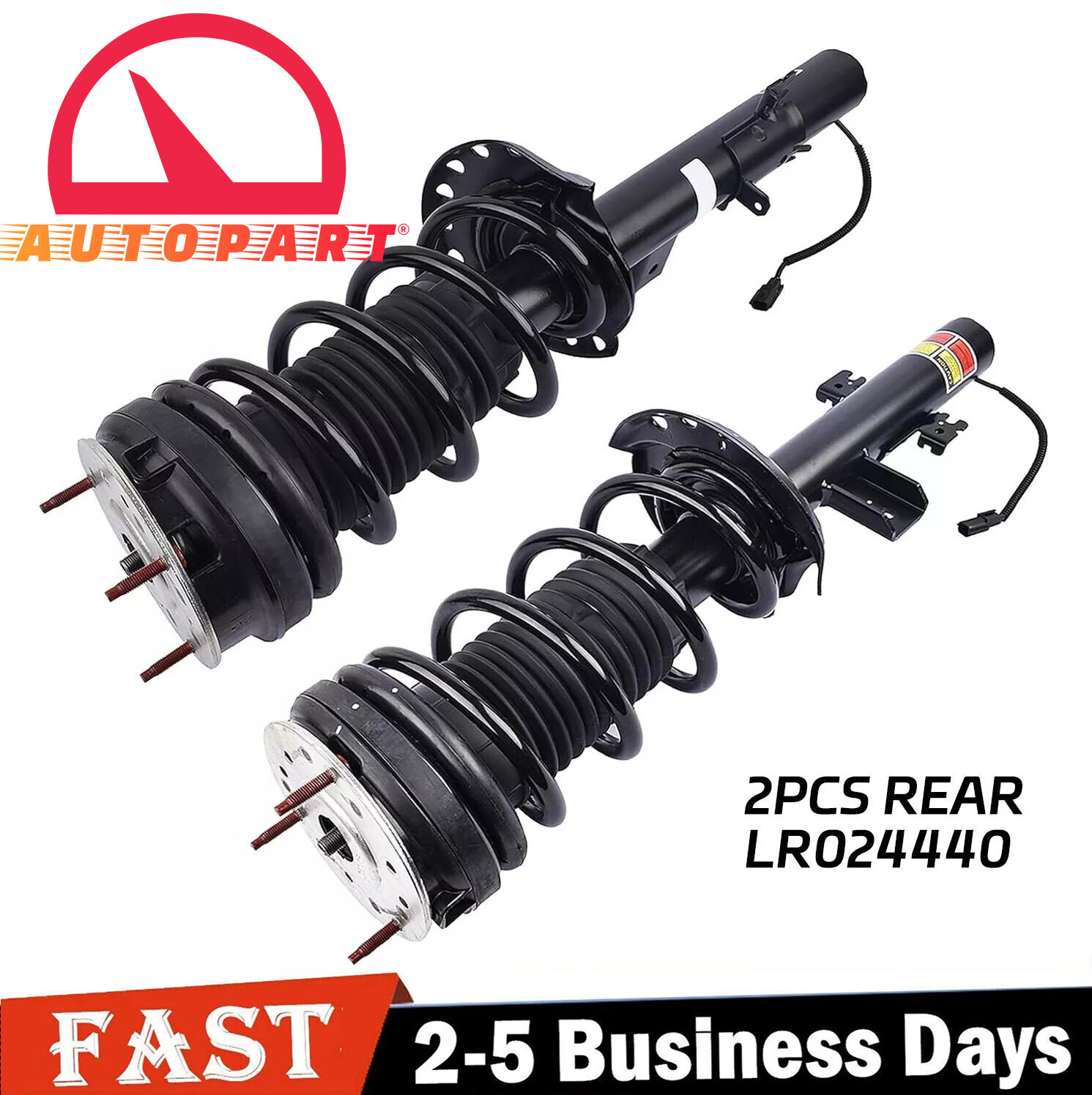 Pair New Rear L&R Shock Absorber Assys w/Magnetic For 12-18 Range Rover ...