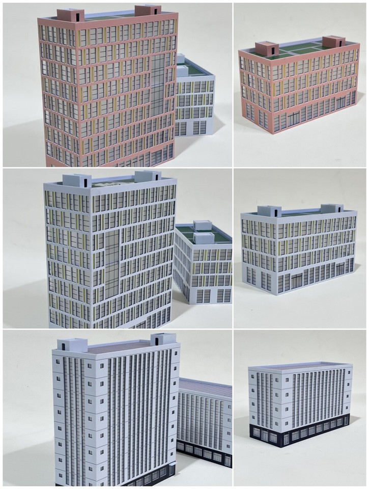 1/200 Scale Diorama Building Model City Street View Scene Display ...