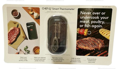 Chef iQ Smart Thermometer and Hub Stainless Steel Ceramic 2 Probe Set ...