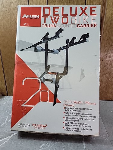 Allen Bike Rack 102DB Deluxe Tie Down Mount Trunk Liftgate 2 Bike ...