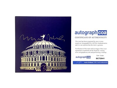 Bryan Adams Signed Autographed Live at Royal Albert Hall Promo Photo ...