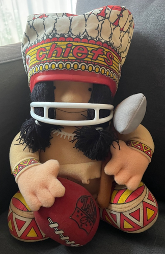 1983 NFL HUDDLES KANSAS CITY CHIEFS Plush MASCOT TUDOR GAMES 12 inch w ...