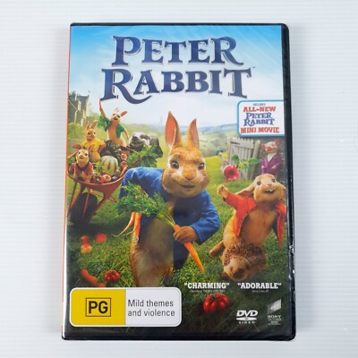 Peter Rabbit DVD New Sealed Region 2/4/5 PAL Includes Mini Movie Kids ...