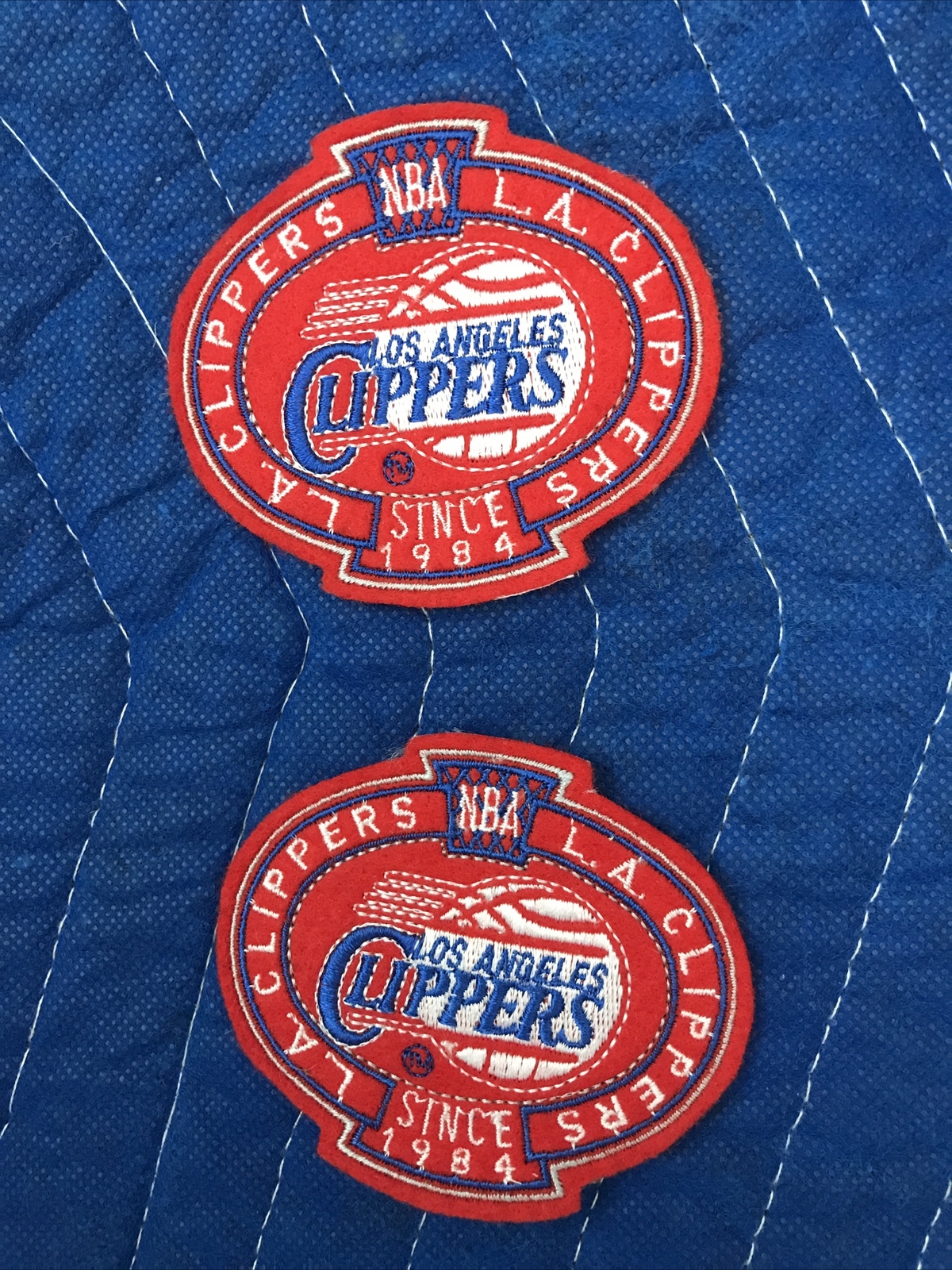 Lot Of Two VINTAGE NBA LOS ANGELES CLIPPERS SEW ON PATCH 3 1/4” | eBay