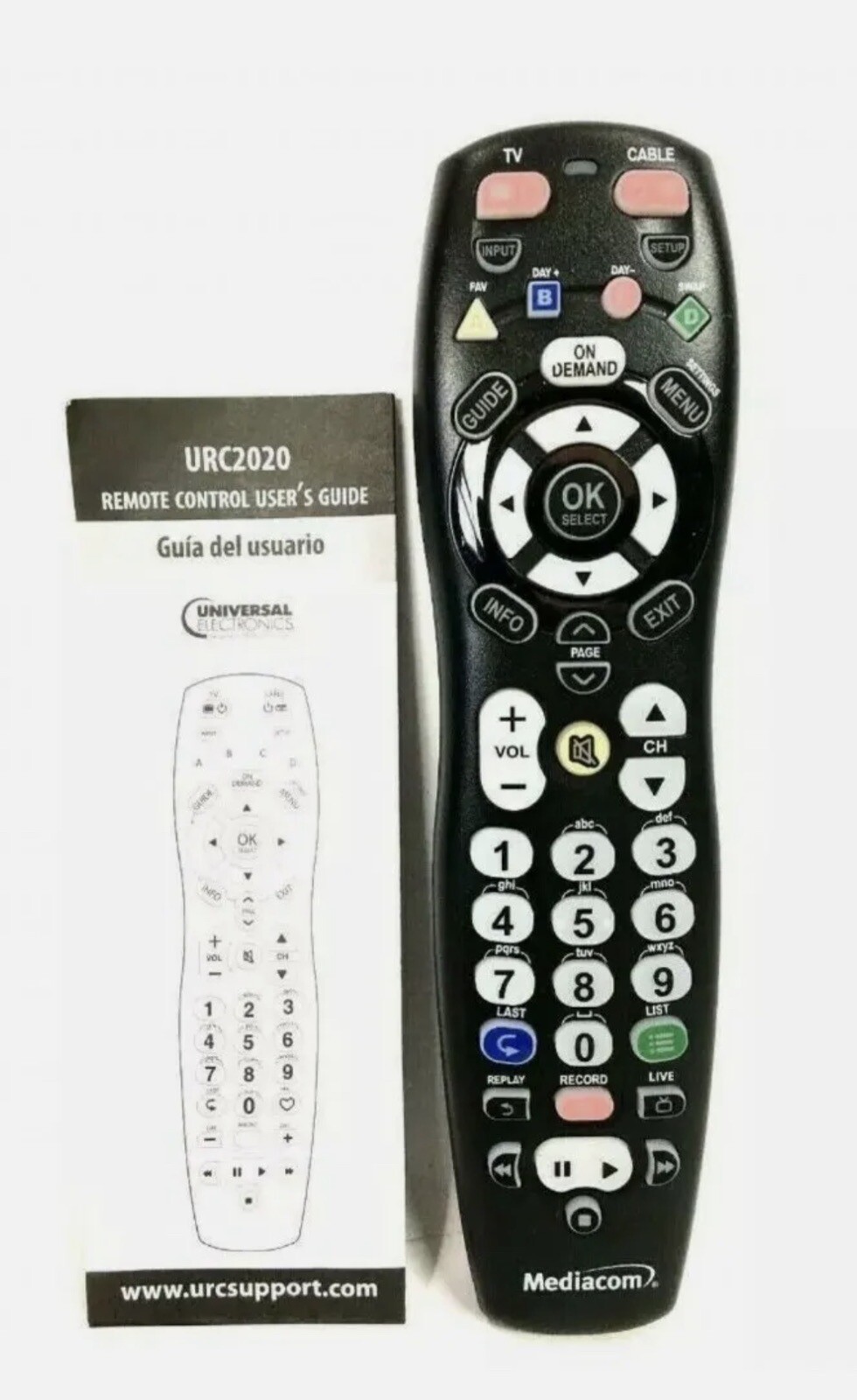 UEI Universal 2020b1-b2 Cable TV Remote Control Urc2020 for sale online ...