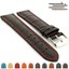 Extra Long Men's Genuine Leather Watch Strap Band 18 20 22 24 26 28 ...