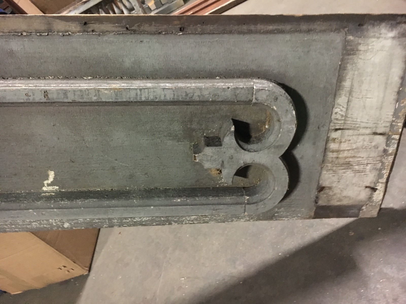 c1870 Victorian gingerbread fascia board w fleur de lis wooden detail ...