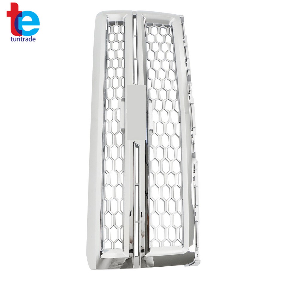 Front Grille For Chevrolet Silverado 1500 2014-2015 Chrome+Silver ...